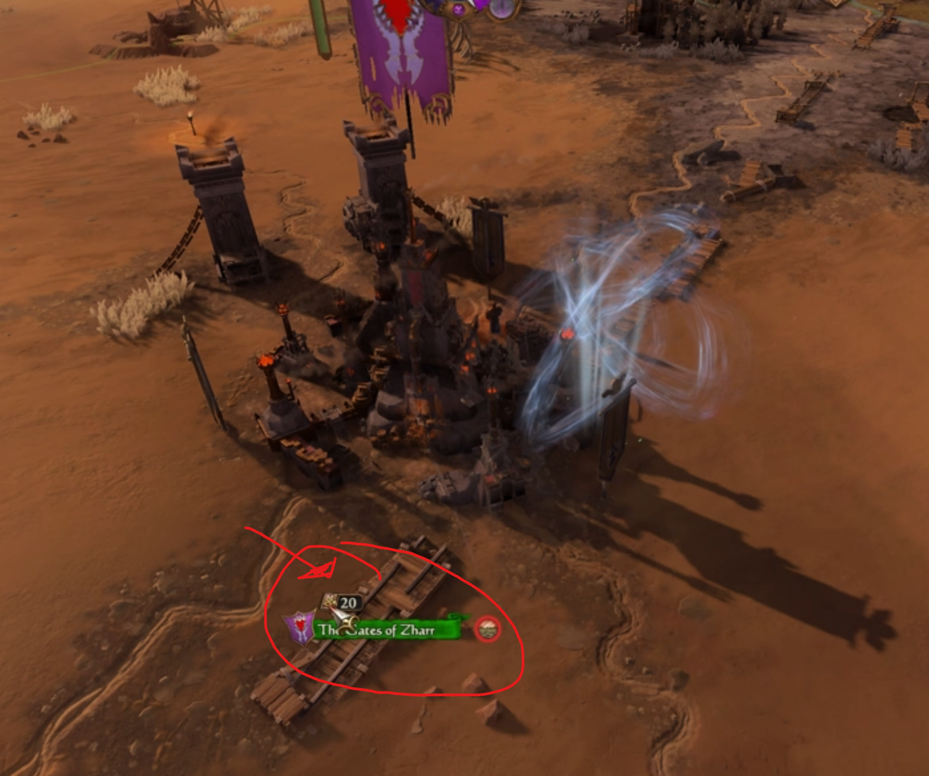 Occupying Karaz-a-Karak settlement as Dark Elves (unsure on other races ...