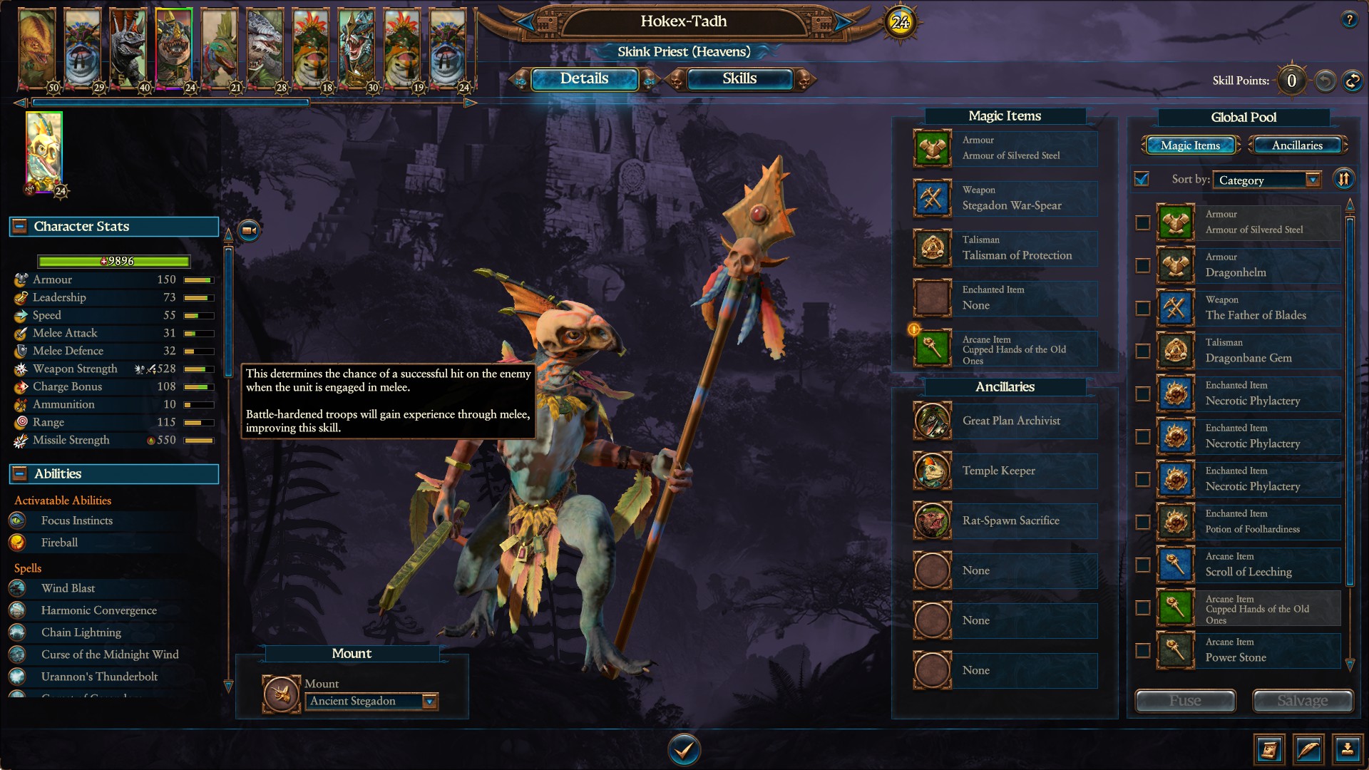 Stegadon War-Spear does not work for Heavens Skink Priest and Red ...