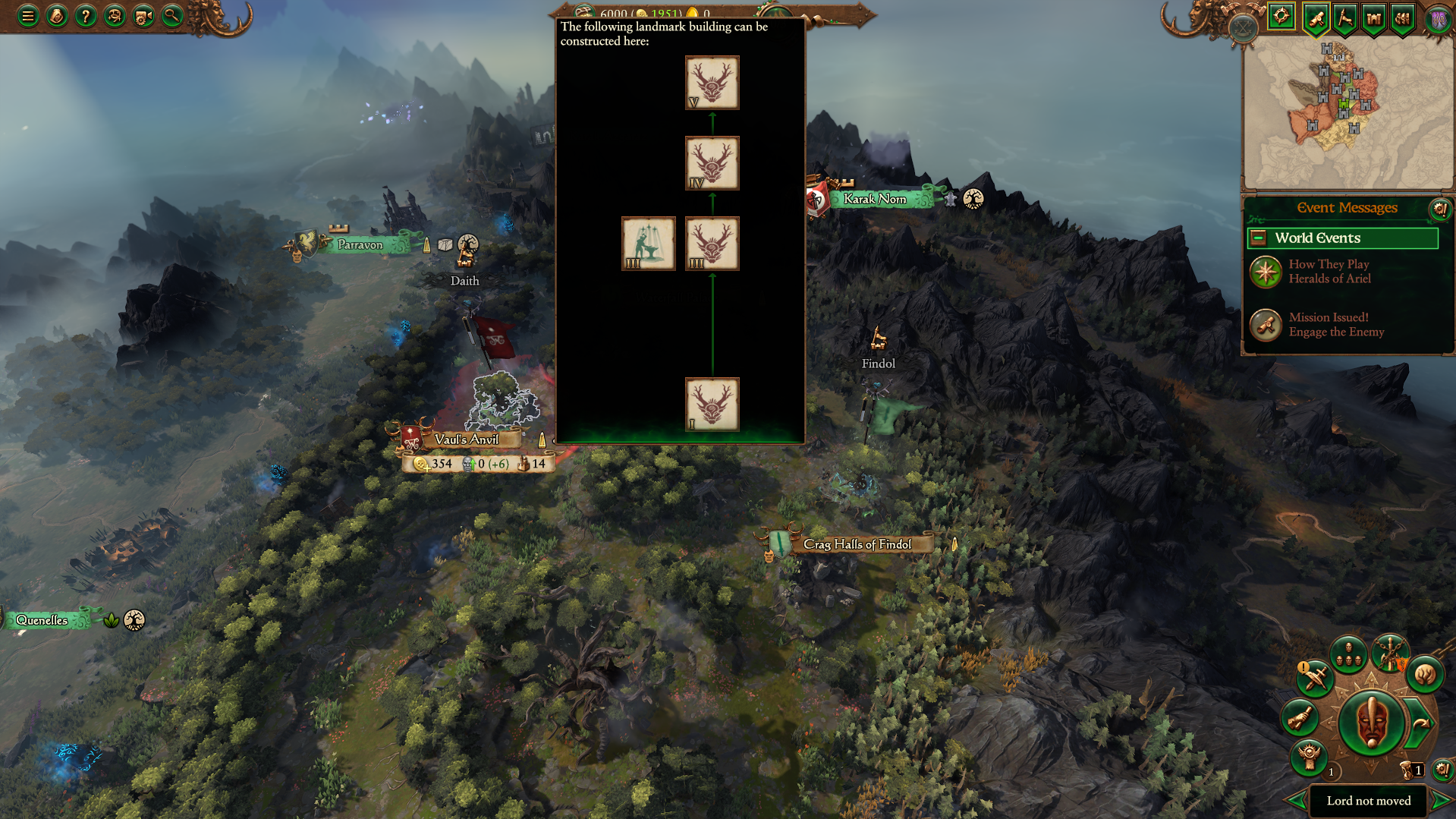 landmark preview UI wood elves forests - Total War: Warhammer