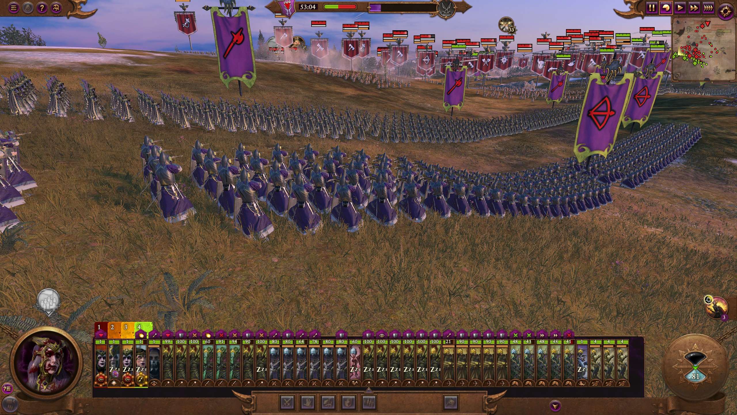 Dark elves ranged units don't shoot against dwarves in multiple armies battle - Total War: WARHAMMER