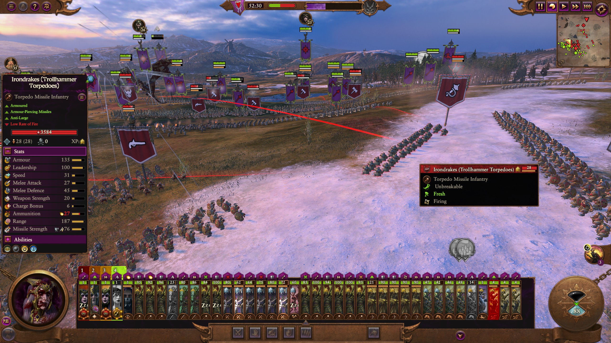 Dark elves ranged units don't shoot against dwarves in multiple armies battle - Total War: WARHAMMER