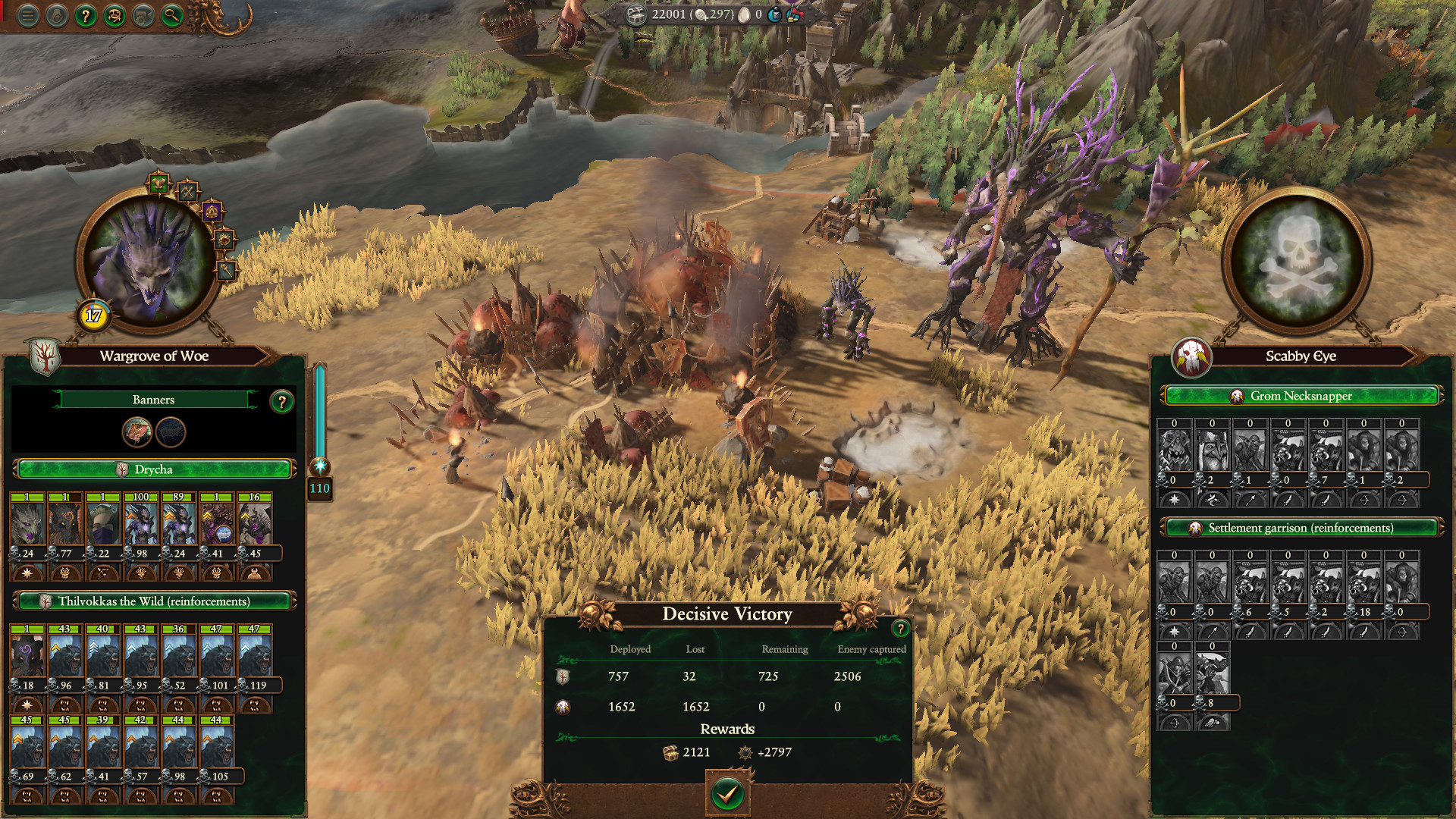 bug with banners that causes captives values skewed when fighting ...