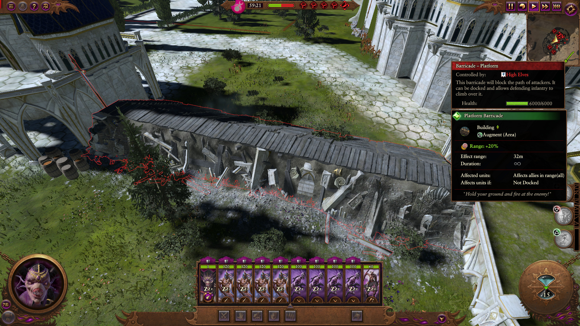 Mistnar Settlement Battle High Elves using Slaanesh Deployables - Total War: Warhammer