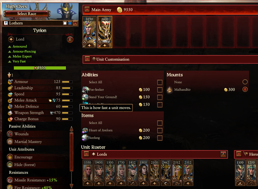 Eltharion Barded Ithilmar Steed Charges Faster than Tyrion Malhandir ...