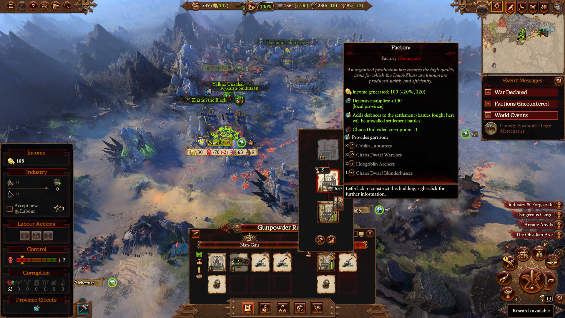 Factory Conclave Influence Not Displayed on Upgrades When Base Damaged ...