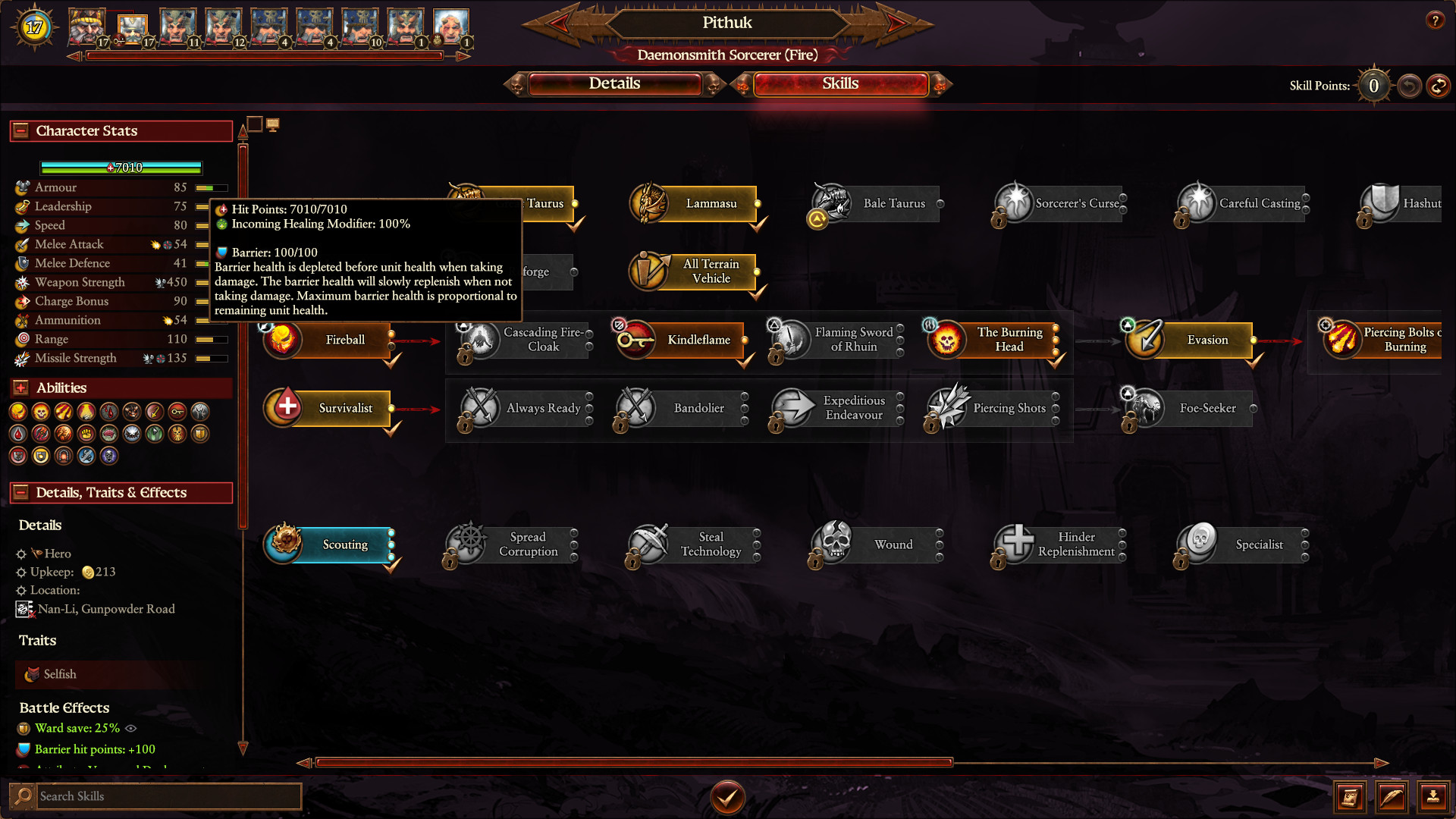 Barrier Increased by Health Bonus - Total War: WARHAMMER