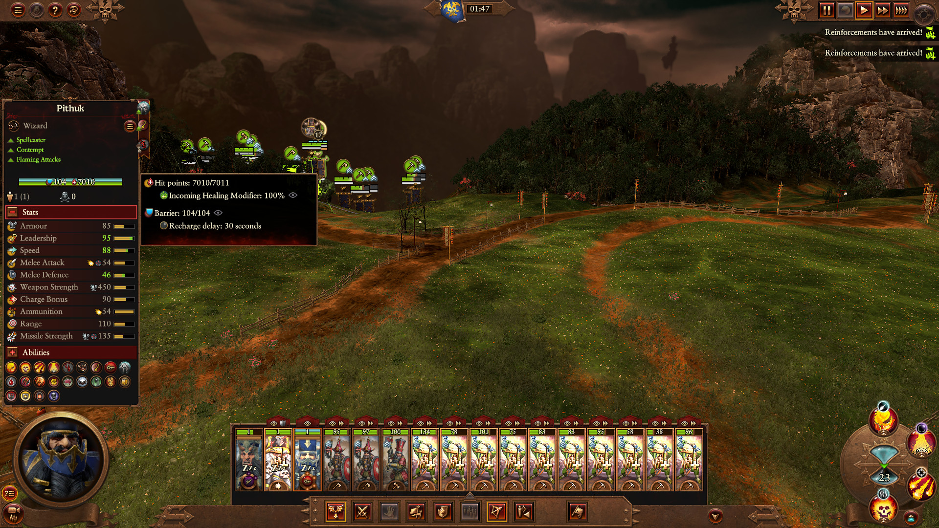 Barrier Increased by Health Bonus - Total War: WARHAMMER