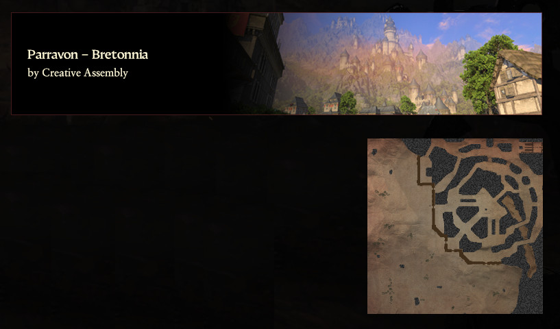 Parravon Siege Map is Courrone - Total War: WARHAMMER