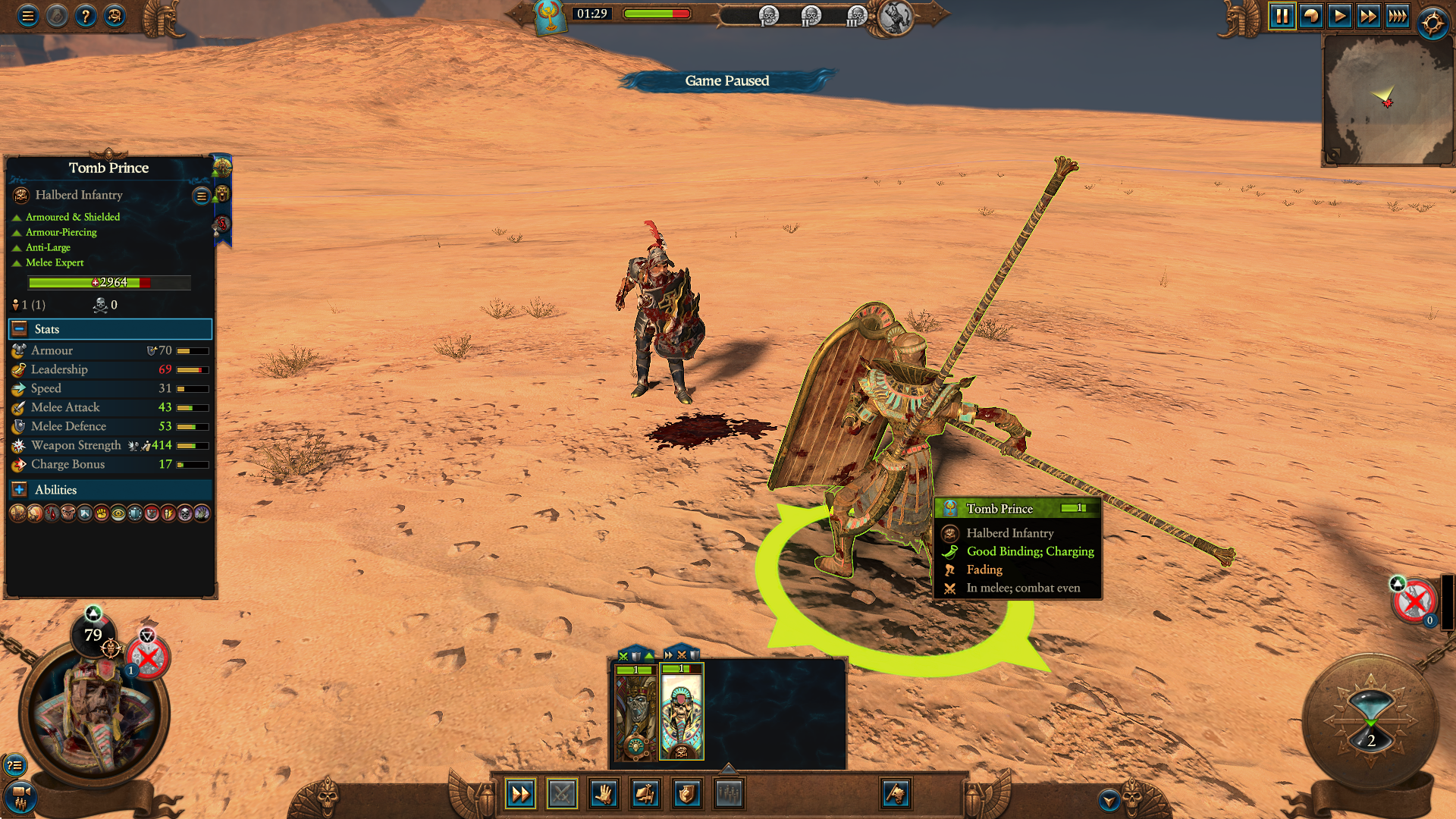 Tomb Princes have extra halberd on their back - Total War: WARHAMMER