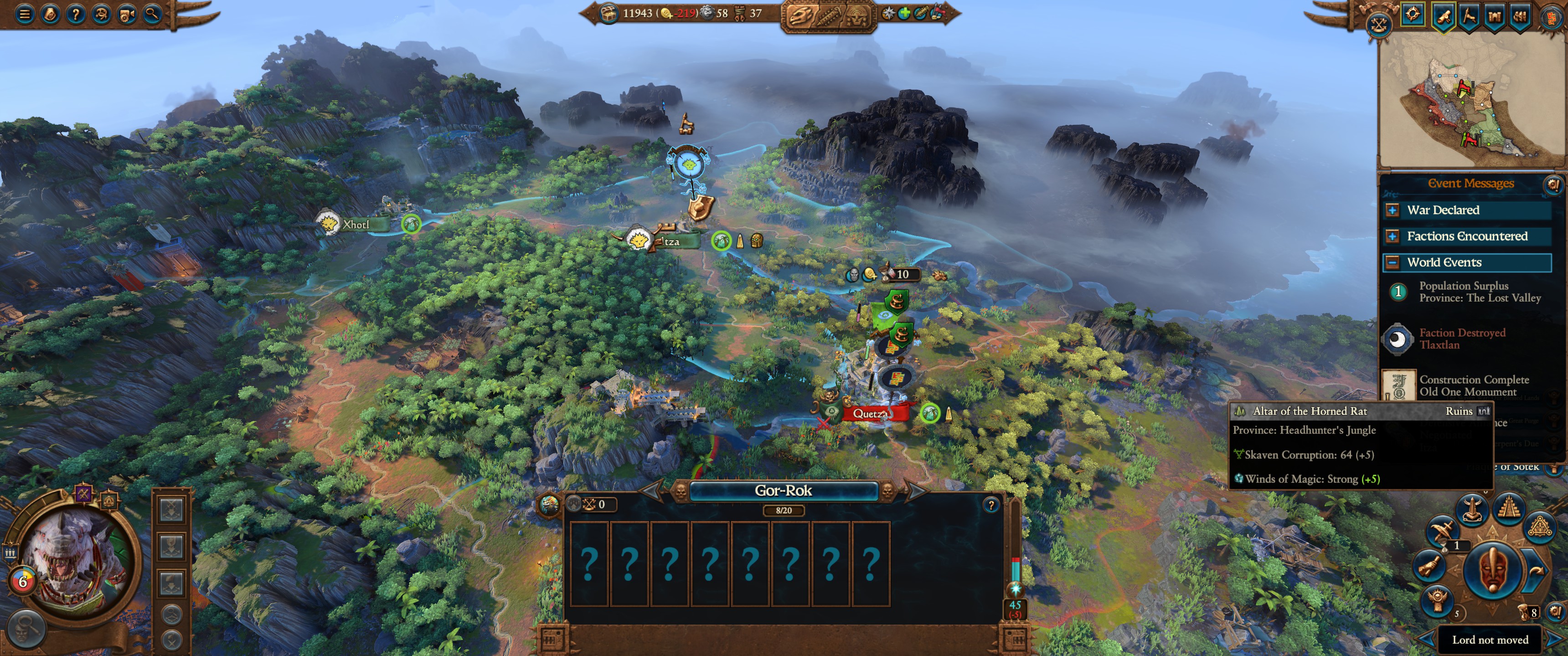 Lizardmen ai 6.3.1 beta - Gor-Rok does not recruit or move - Total War ...