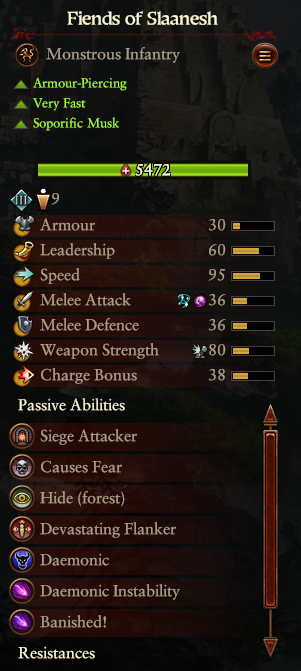 [KNOWN] Fiends of Slaanesh are missing the Strider passive? - Total War ...