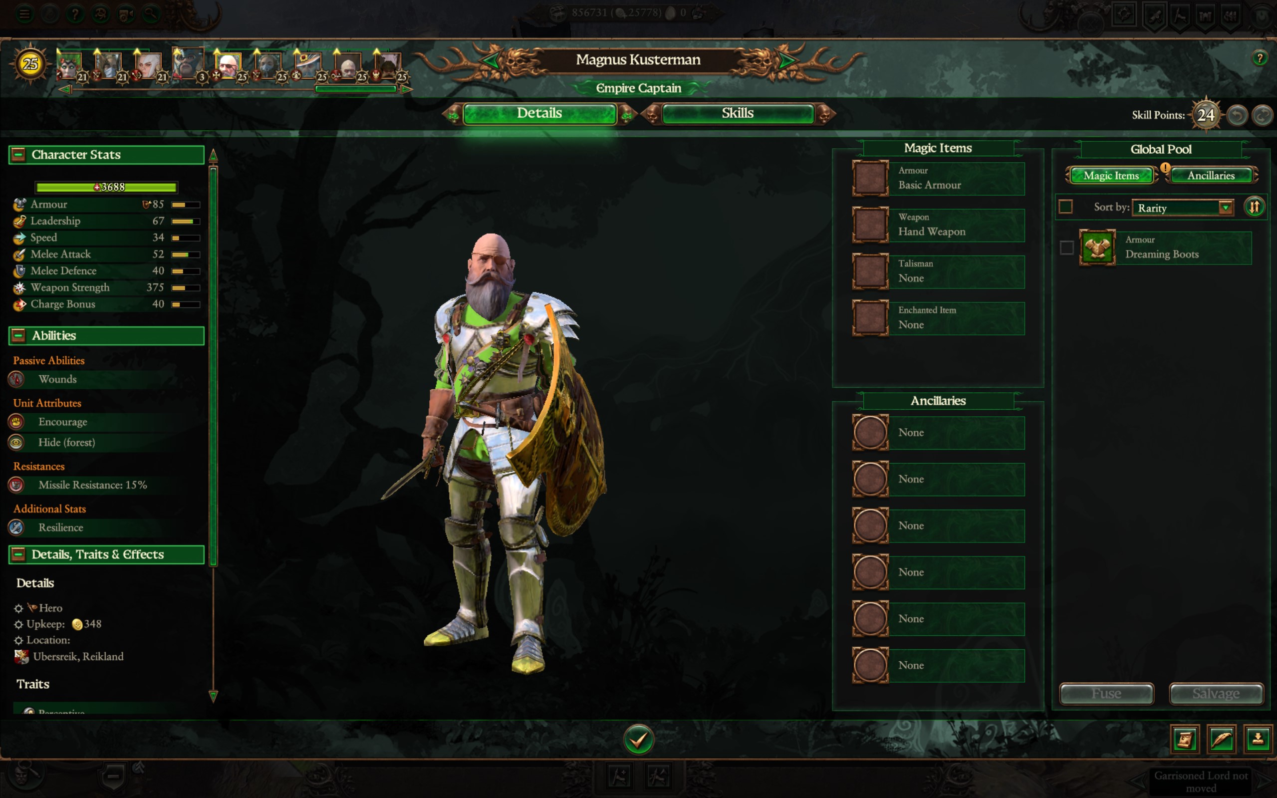 Vermintide crisis Empire Captain hero has no access to mounts for ...