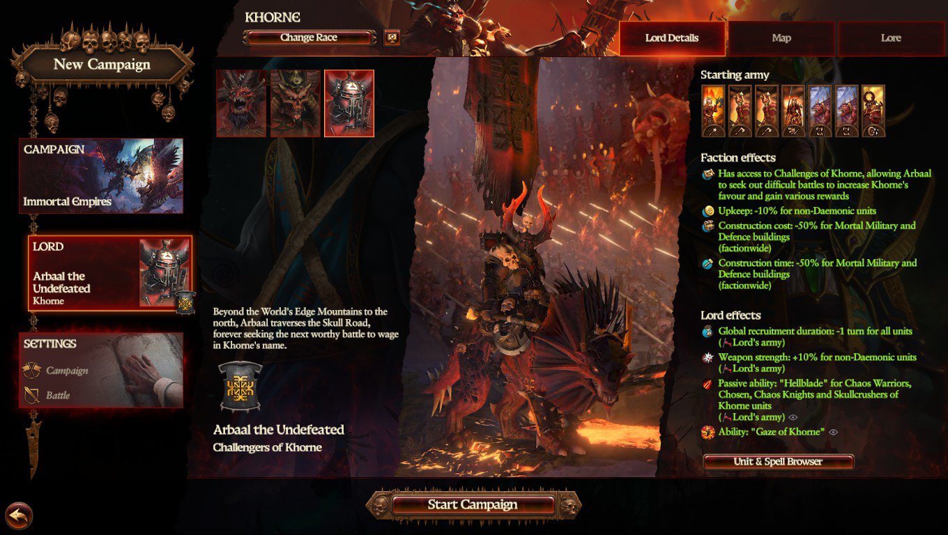 Omens of Destruction: Arbaal - Total War: WARHAMMER
