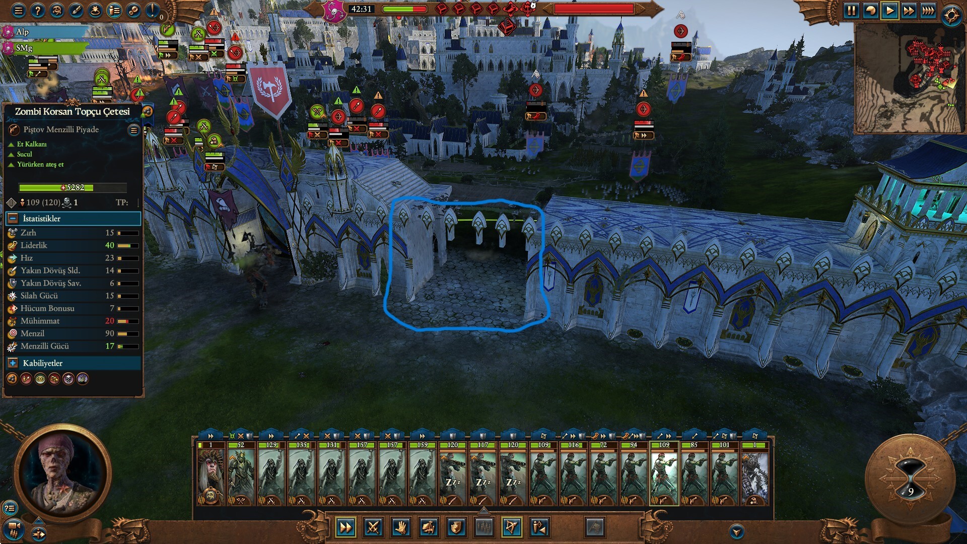 Wall bug in the walled settlements of the high elves - Total War: Warhammer