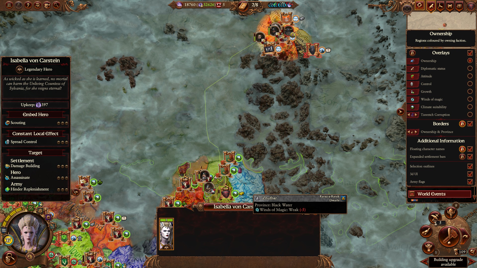 Massively increased movement range for confederated vampire heroes ...