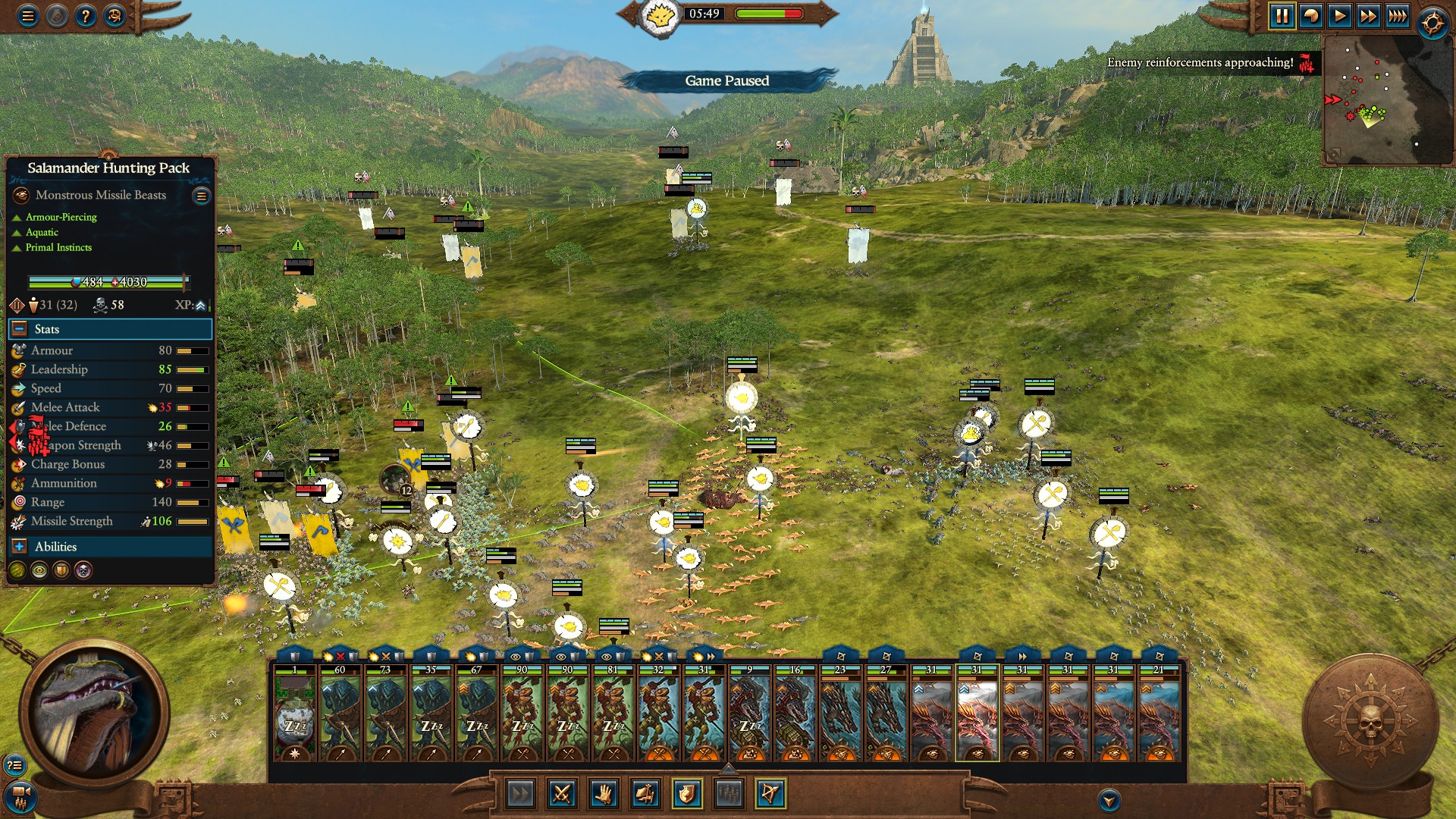 salamander hunting pack colour bug - Total War: WARHAMMER