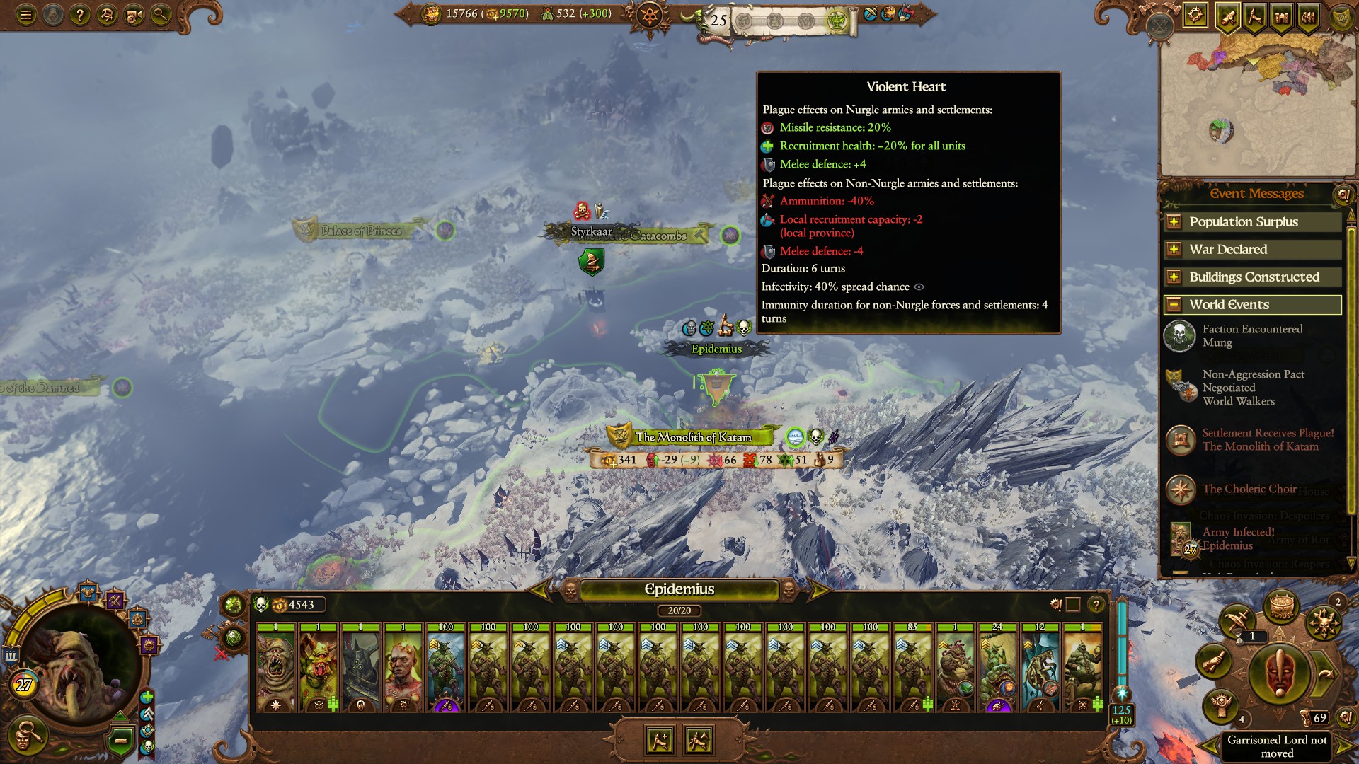 Epidemius' tally applies Greater Plague Afflicted to own army - Total ...