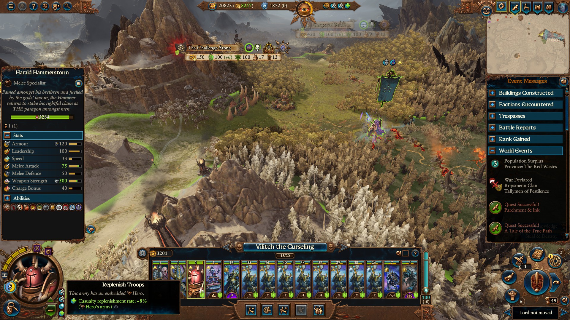 Harald Hammerstorm Chaos Strategist skill does not increase Casualty ...