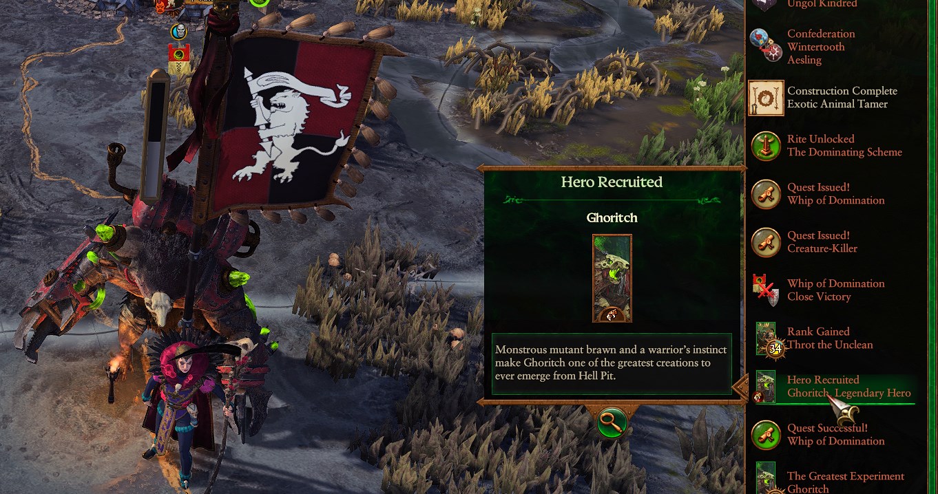 Ghoritch doesn't spawn afther the whip quest - Total War: WARHAMMER