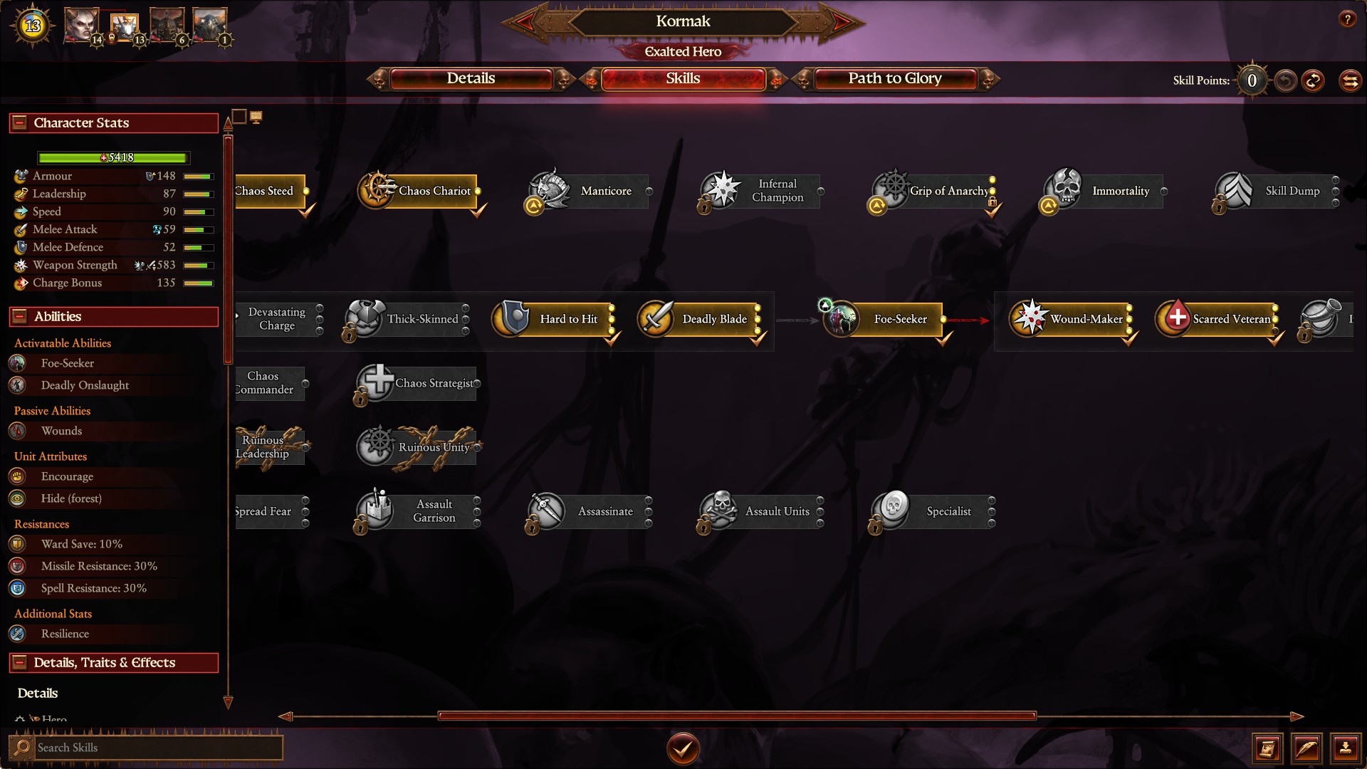 exalted hero missing aura of chaos - Total War: WARHAMMER