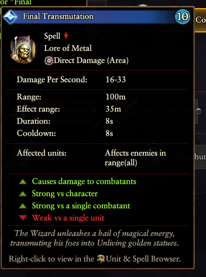 FINAL TRANSMUTATION (NON OVERCASTED) LOST 75% OF DAMAGE - Total War ...