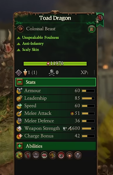Toad Dragon looking underwhelming - Total War: Warhammer