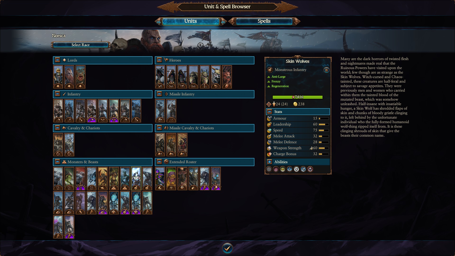 Redudant skill for Scyla Anfingrimm as Norsca. - Total War: WARHAMMER