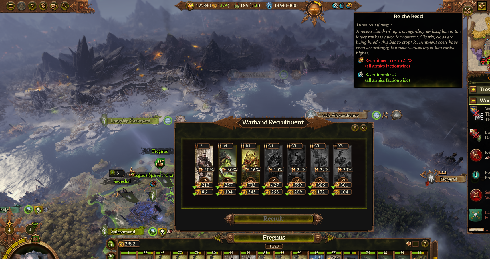 WoC Recruit Rank Events - Total War: WARHAMMER