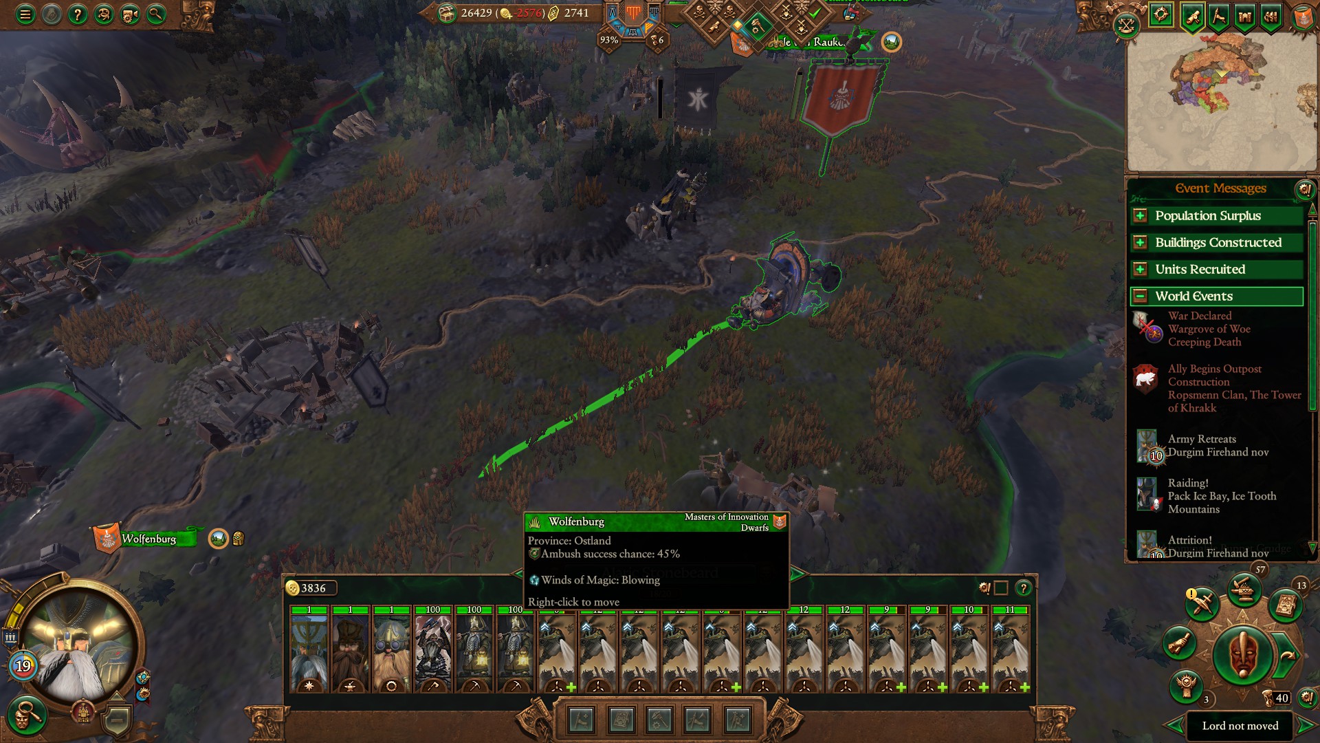 rune Lord with dwarfs moving upside down when given mount - Total War ...