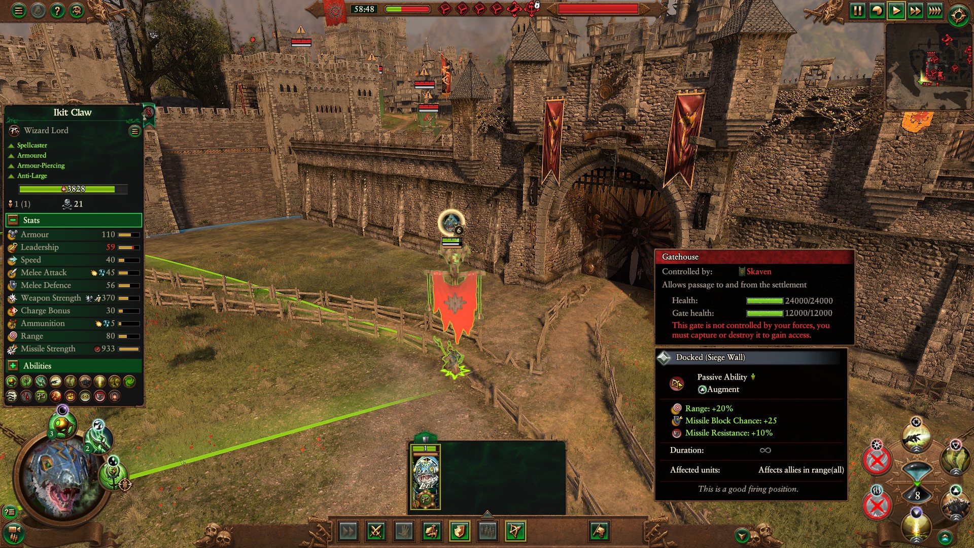 Ikit Claw cannot attack city gates despite having siege attacker ...