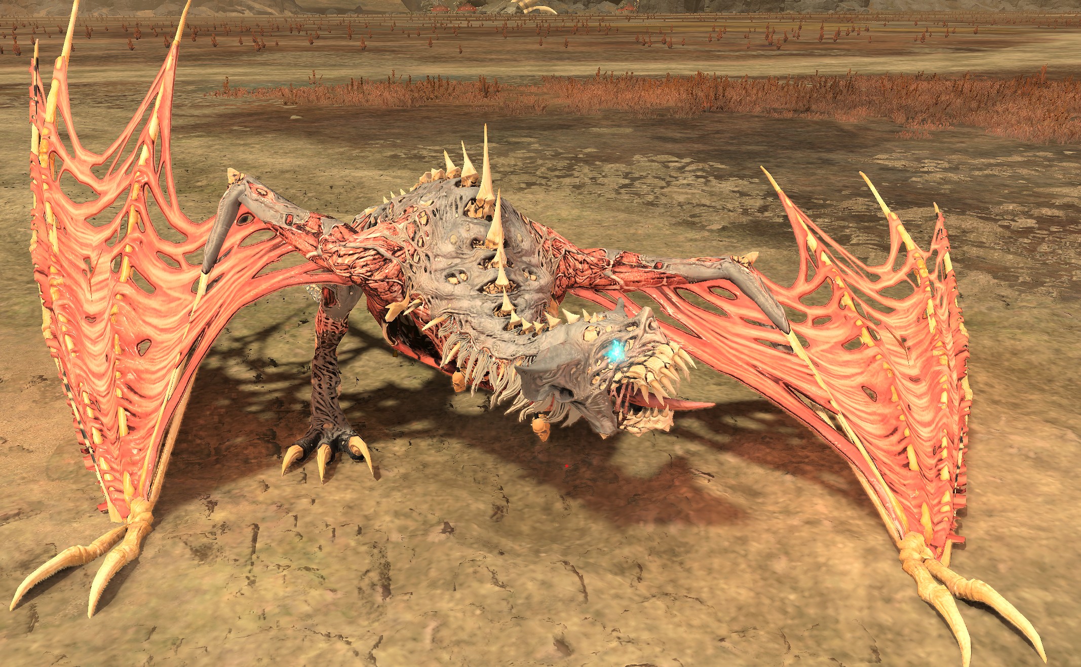 Terrorgheist - faded and bizarre colour texture - Total War: WARHAMMER