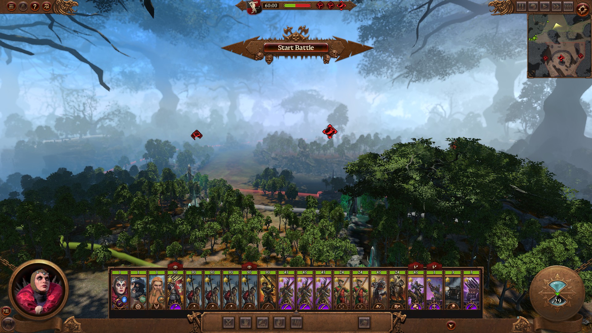 Altar of Spawns Using Wood Elf Defence Map - Total War: WARHAMMER