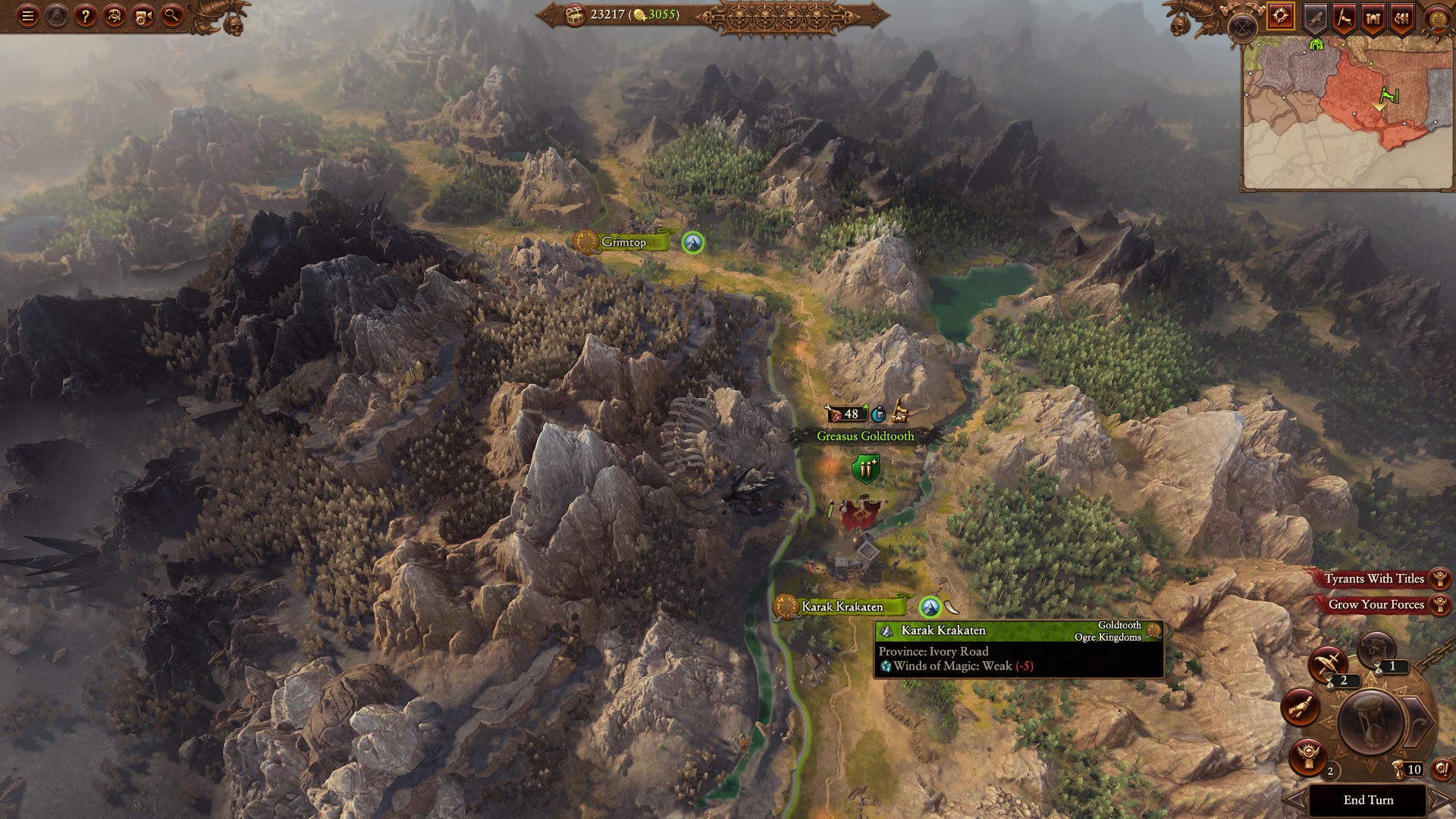 Greasus end turn not available - Total War: WARHAMMER