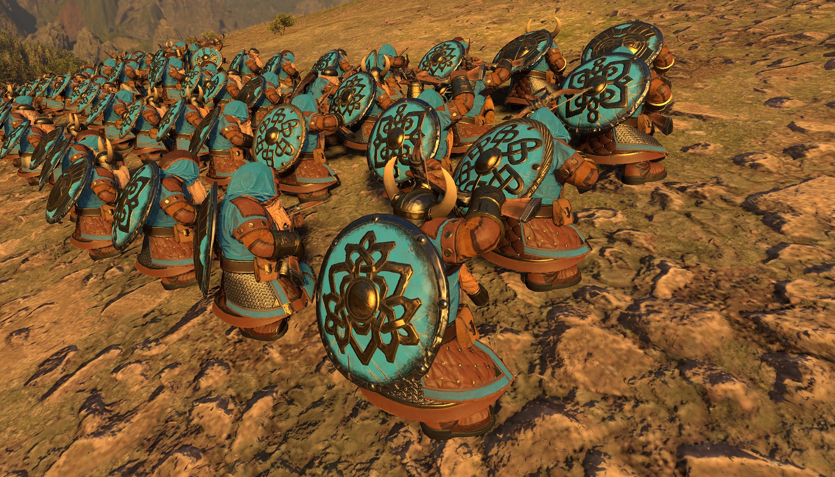 Dwarf Rangers (regular variant) missing their cloaks - Total War: Warhammer