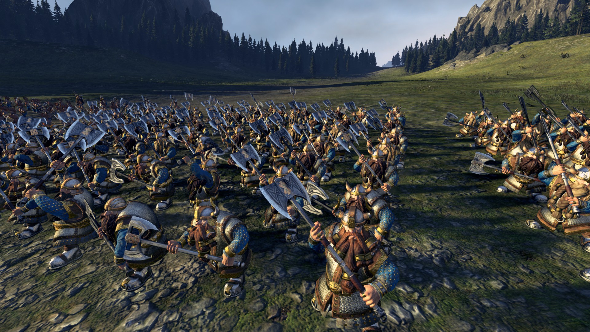 The handle textures of the great dwarf axe handles have been lost ...