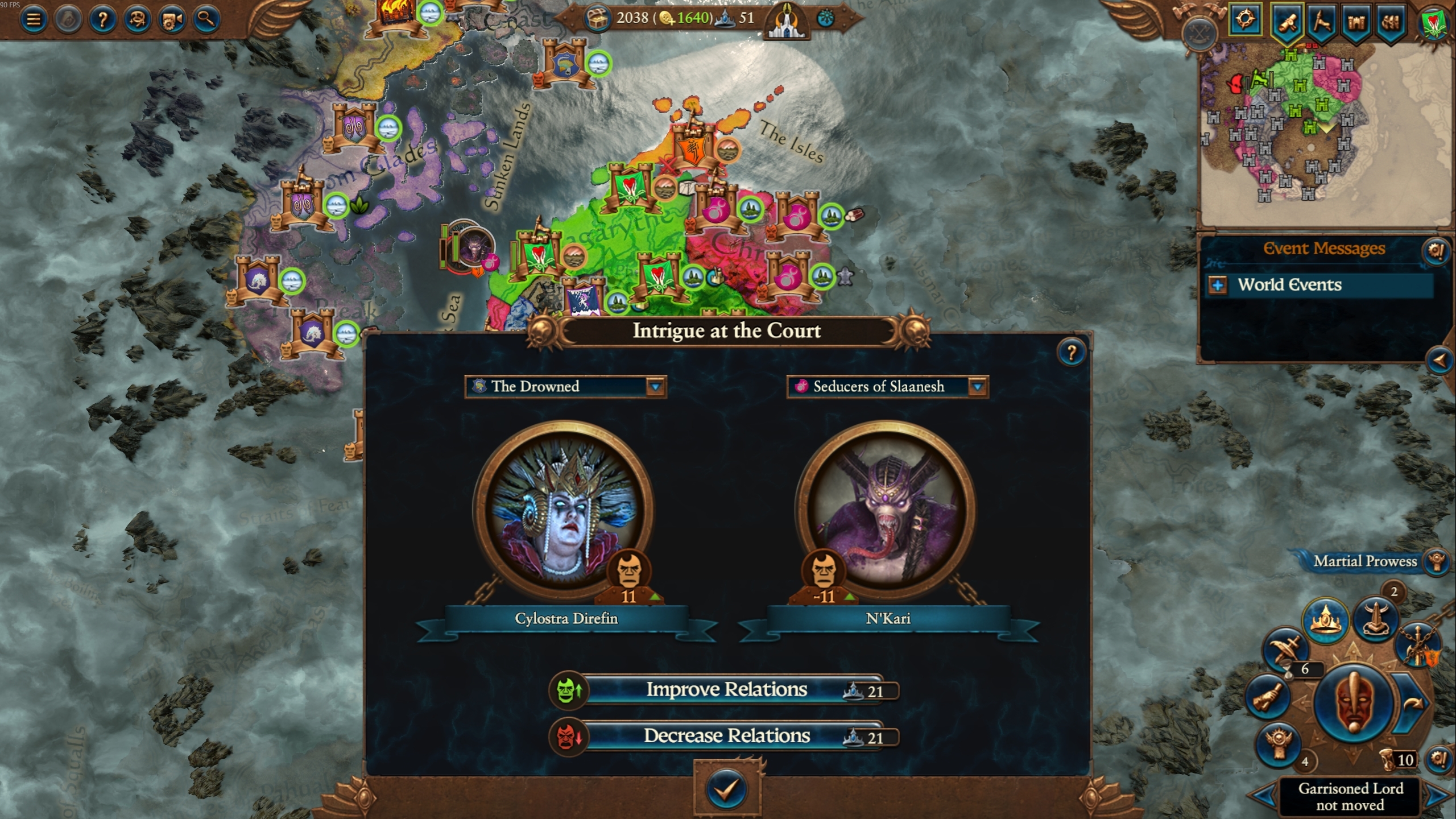 Cant decrease relations between Cylostra and Nkari as Allariele - Total ...
