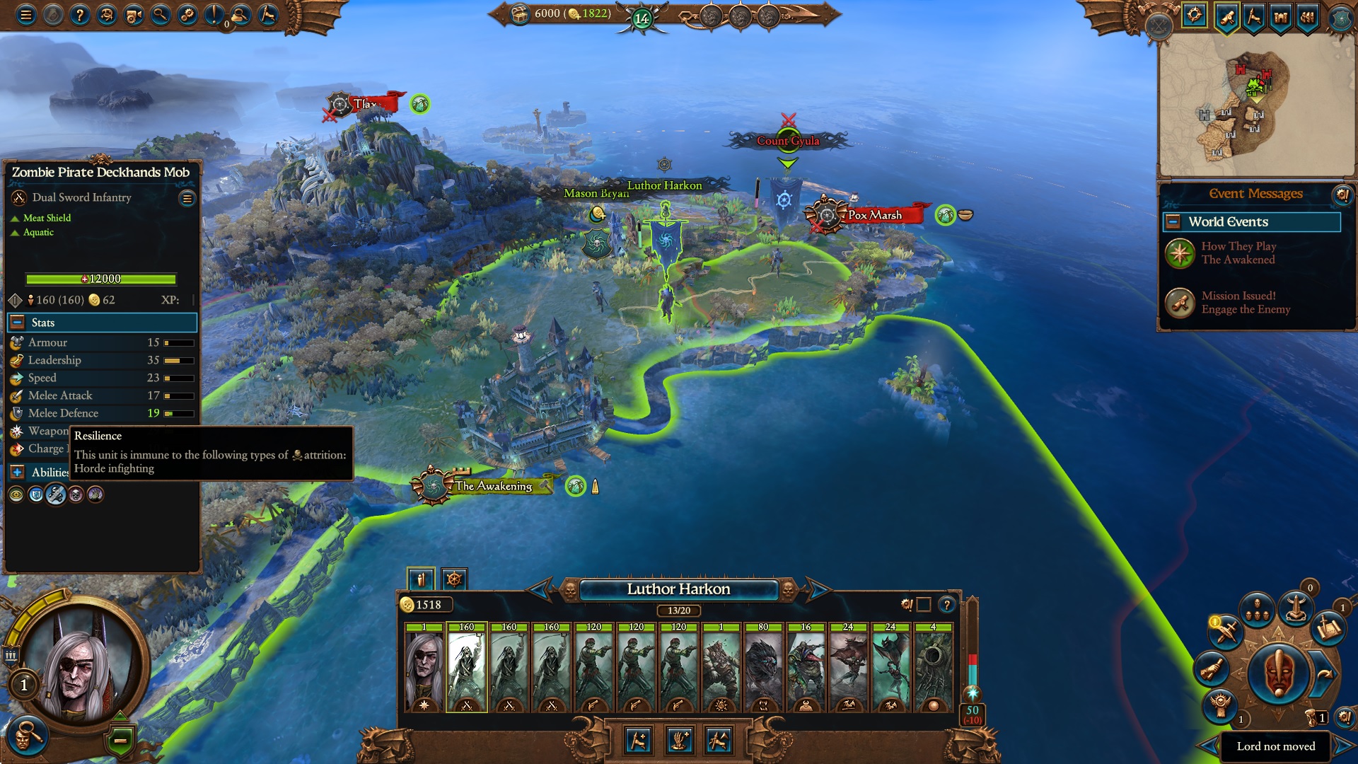 Vampire Coast Resilience not showing Vampiric Corruption - Total War ...