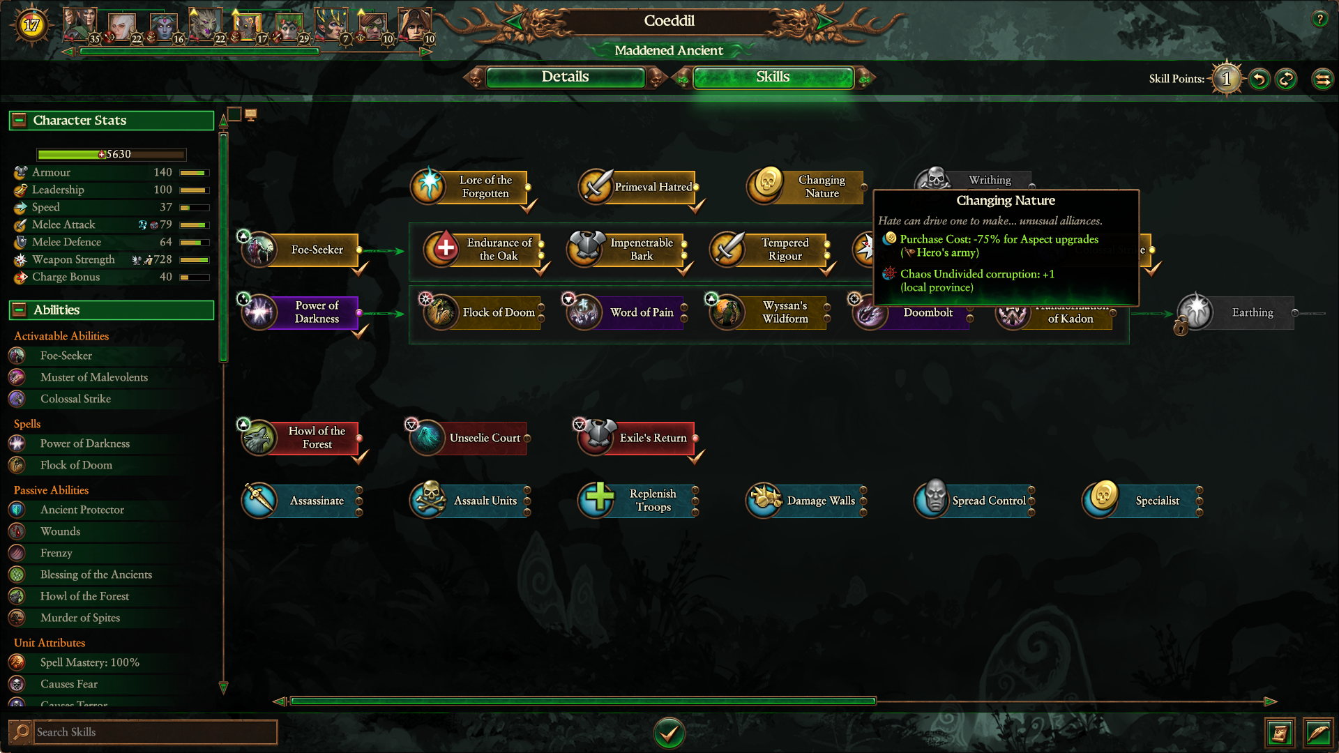 Chaos corruption spread as Wood Elves shown as green instead of red ...