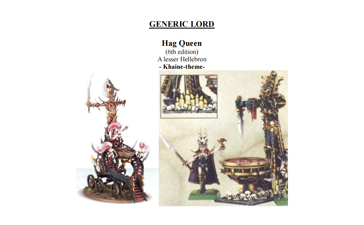 My ideas about two more DLC to finalise DARK ELVES (Mengil &Tullaris ...