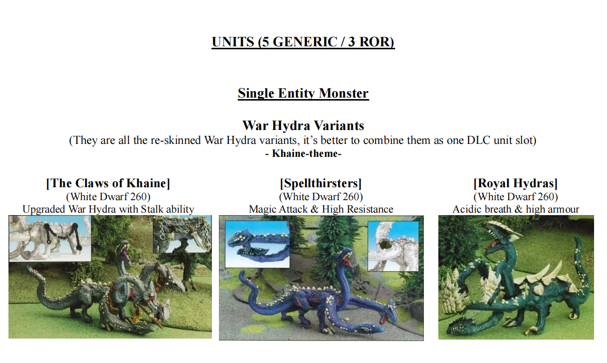 My ideas about two more DLC to finalise DARK ELVES (Mengil &Tullaris ...