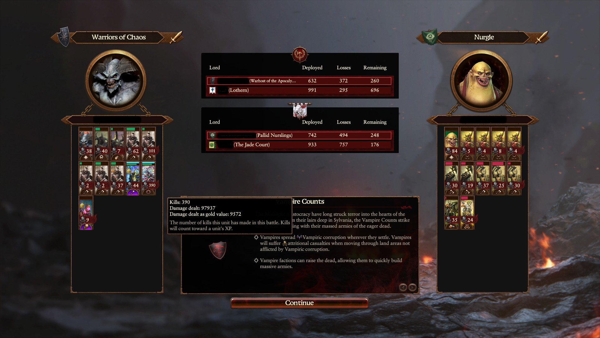 Tamurkhan on Toad Dragon must have bonus vs large. - Total War: Warhammer