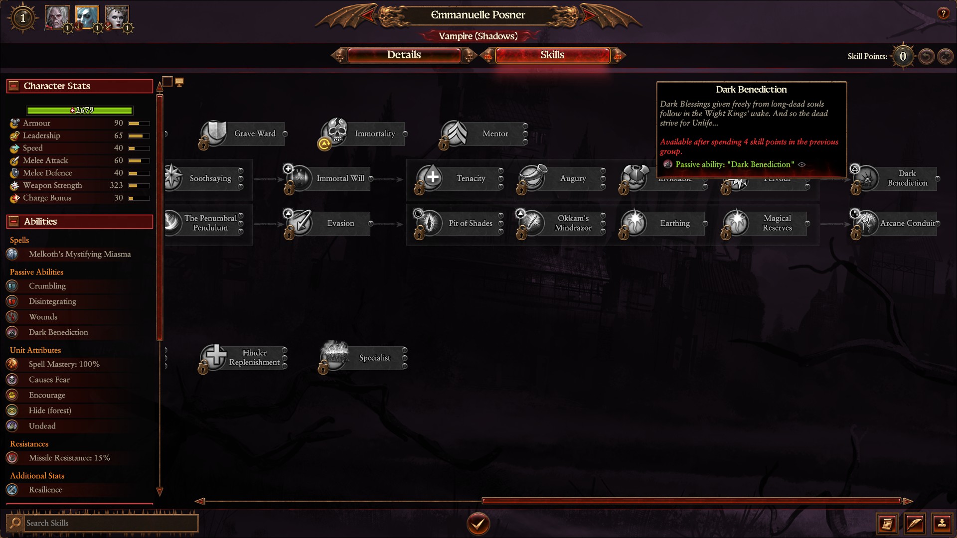 Vampire / Wight King Abilities are wrong - Total War: WARHAMMER