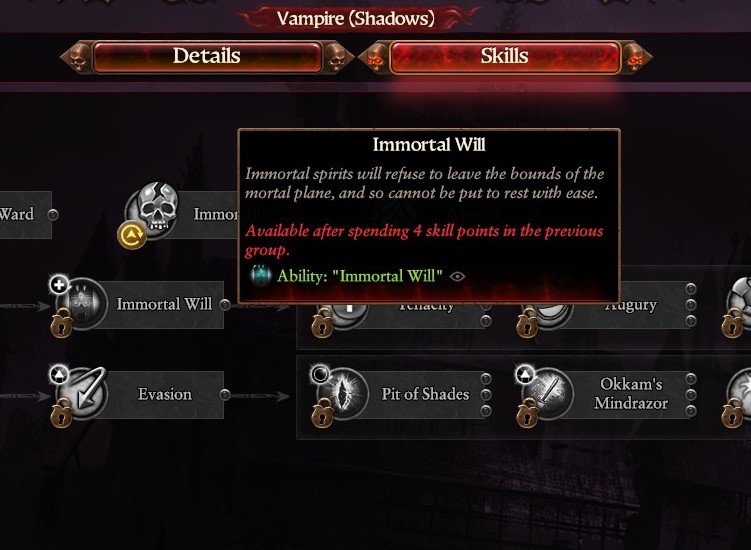 Vampire / Wight King Abilities are wrong - Total War: WARHAMMER