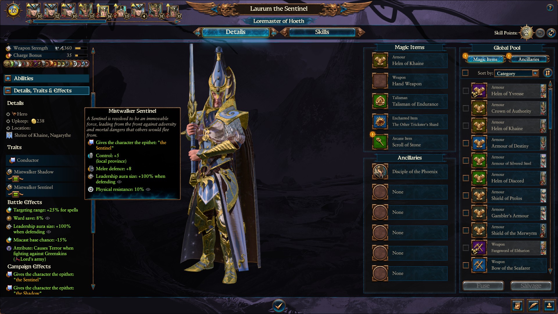 Yvresse Hero gained multiple Mistwalker traits when two levels gained ...