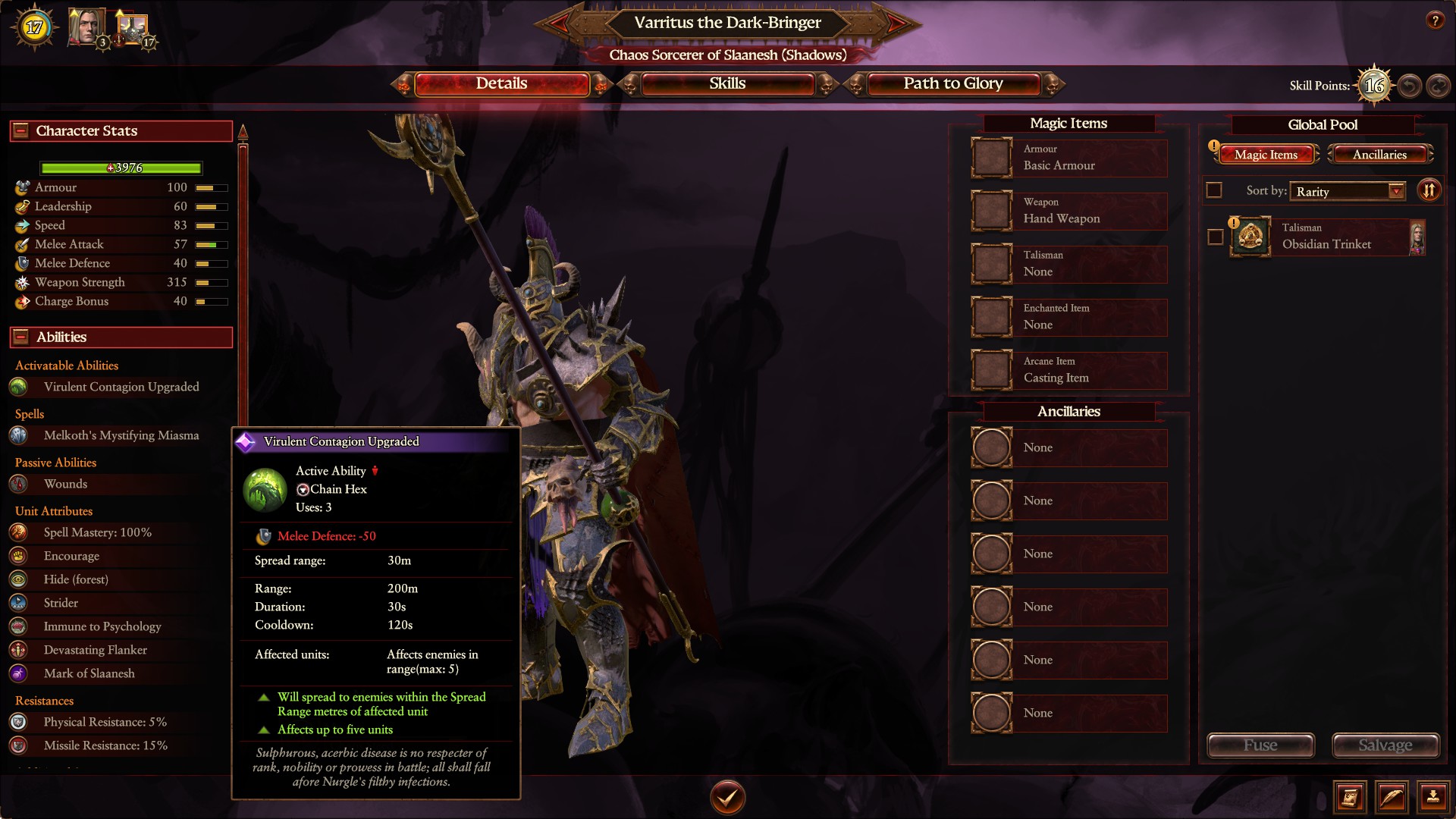 Chaos Sorcerer of Slaanesh with Chaos Steed - Total War: Warhammer