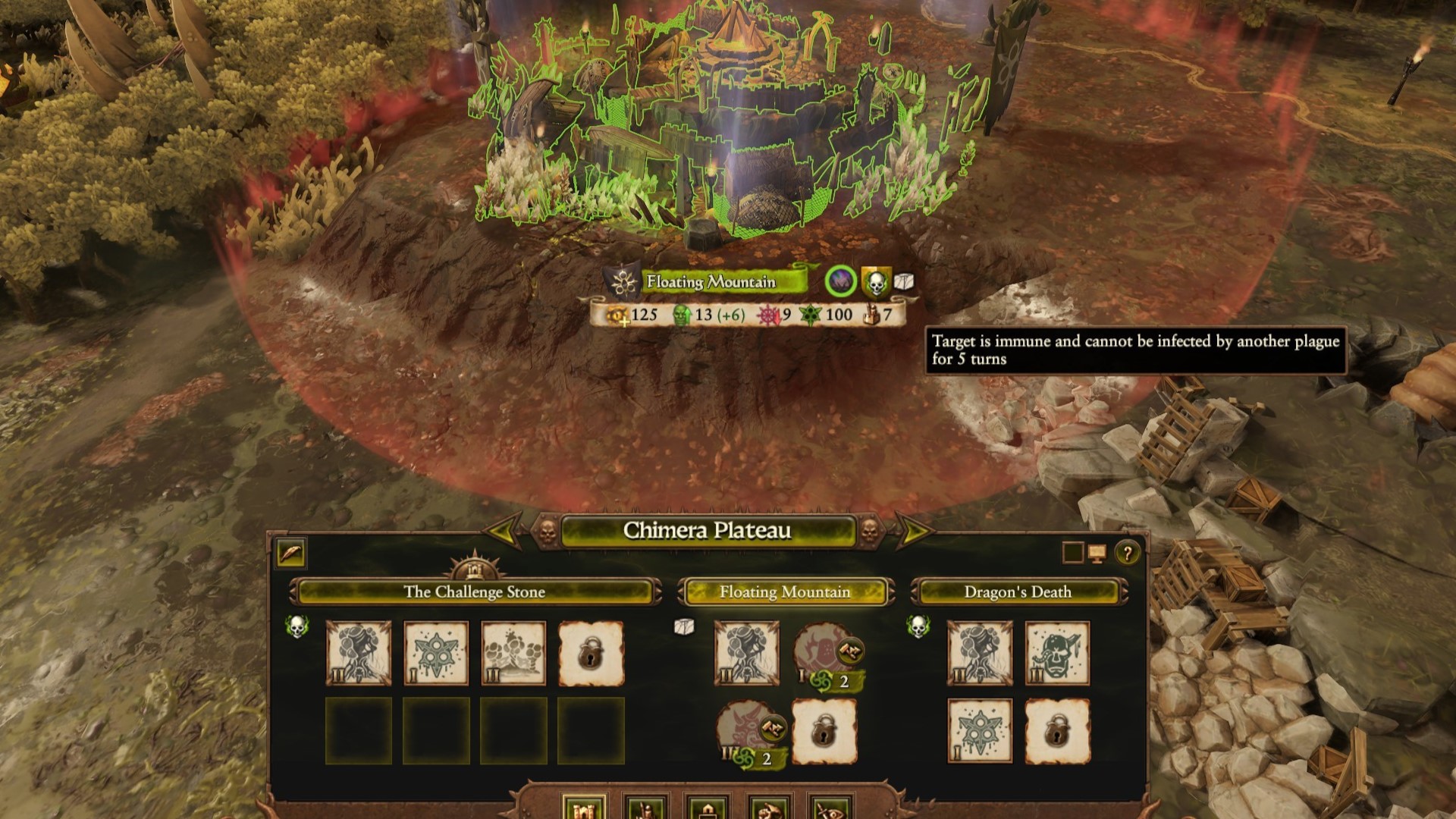 Maggot Host owned city became immune to own plagues - Total War: Warhammer