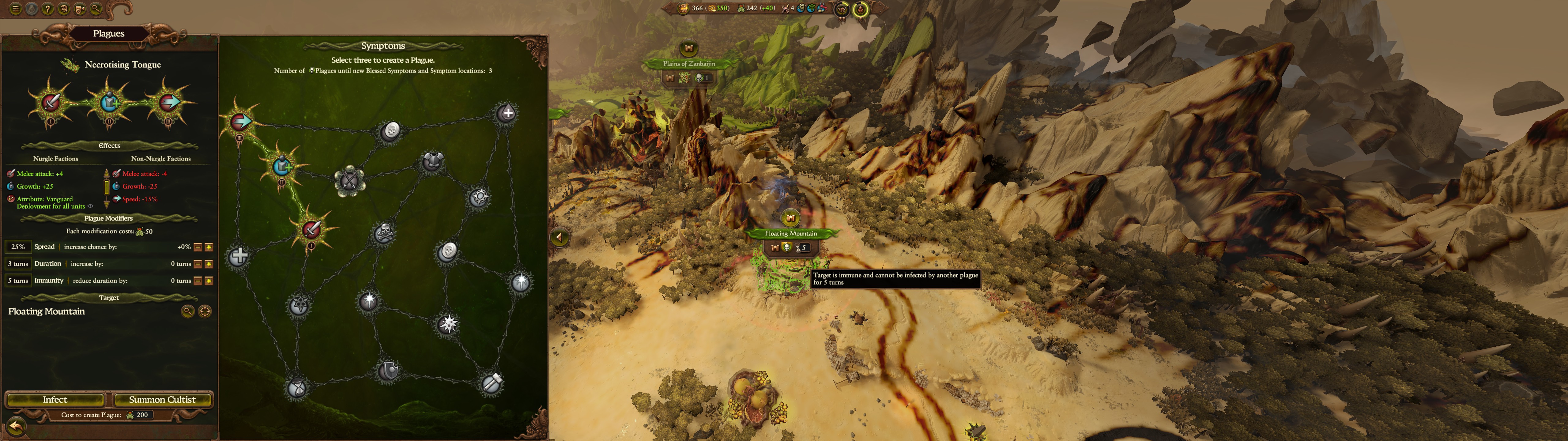 Maggot Host owned city became immune to own plagues - Total War: Warhammer