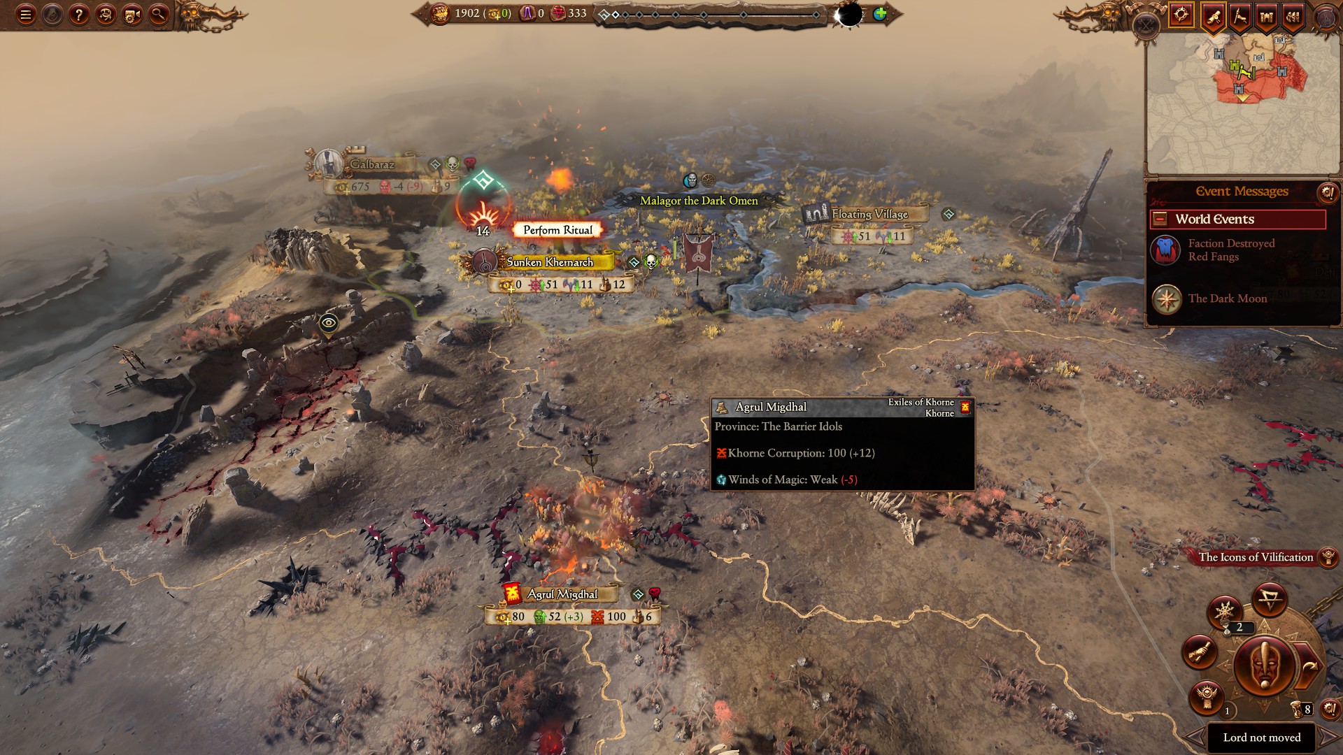 [Beastmen, Bloodgrounds] Unable to prevent Khornate ruin recolonization ...