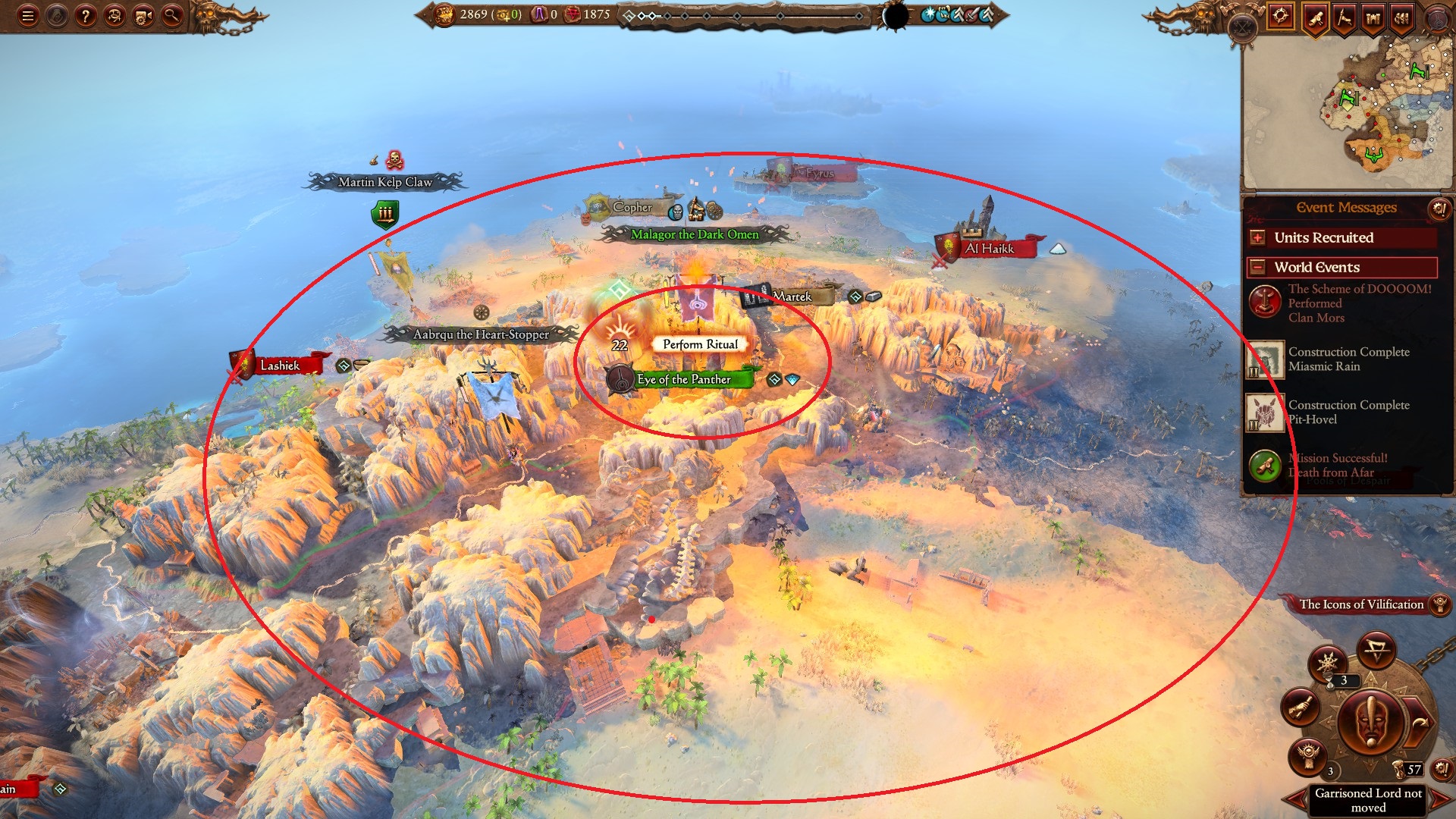Herdstone 'Perfom Ritual' flame effect spreads over a very large area ...