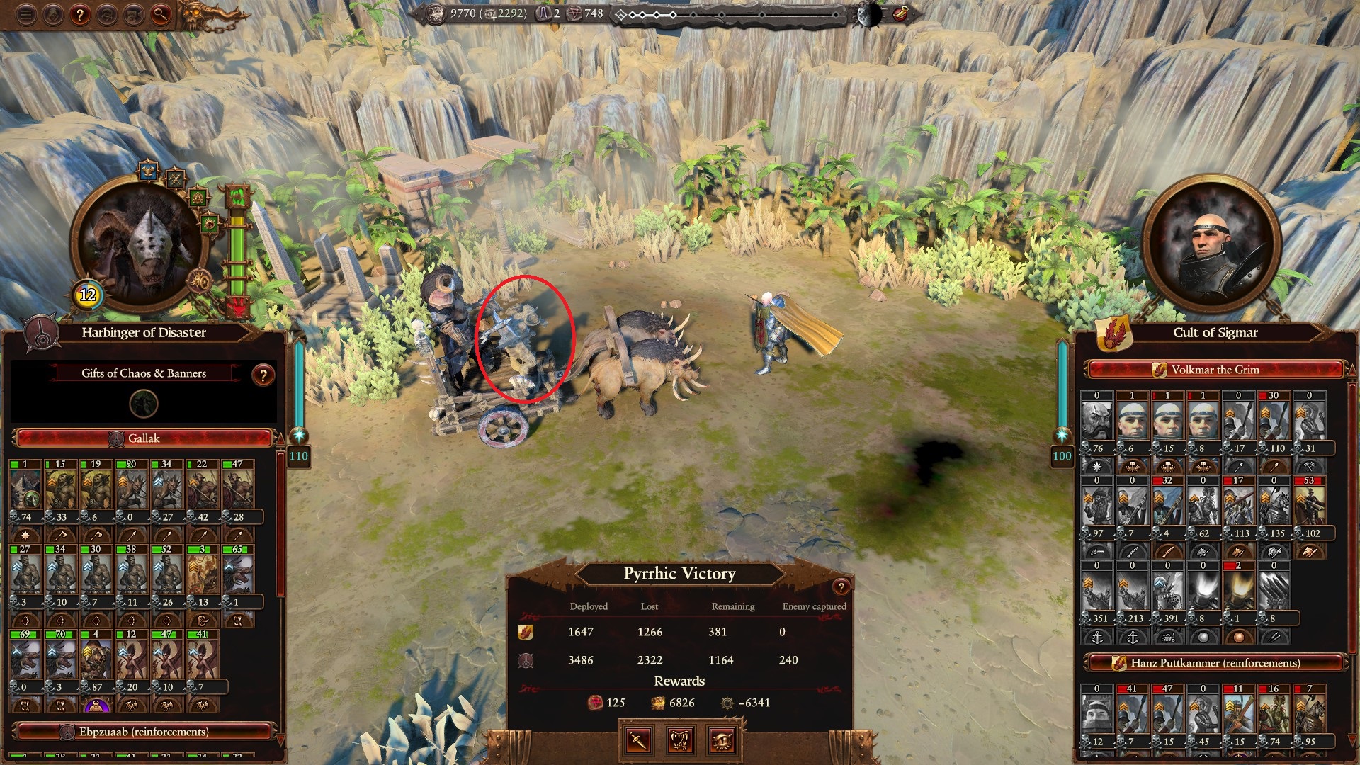 Beastmen Lord's Razorgor Chariot driver looks like a statue (Visual ...